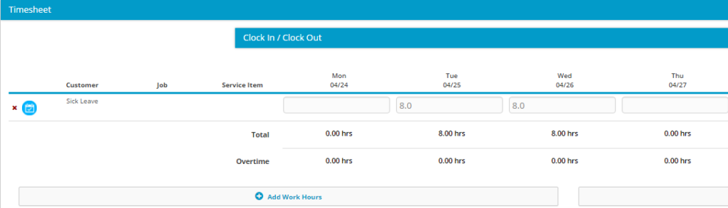 Employee Timekeeping Options - Hour Timesheet User Guide