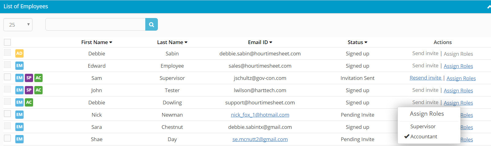 Supervisor Roles | Purpose and Features in Hour Timesheet