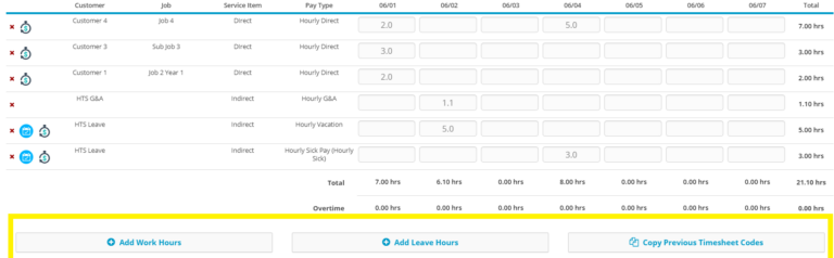 Completing and Submitting a Timesheet | Features and Options